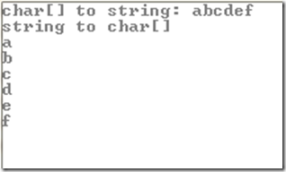 Convert Char[] to String and Vice Versa